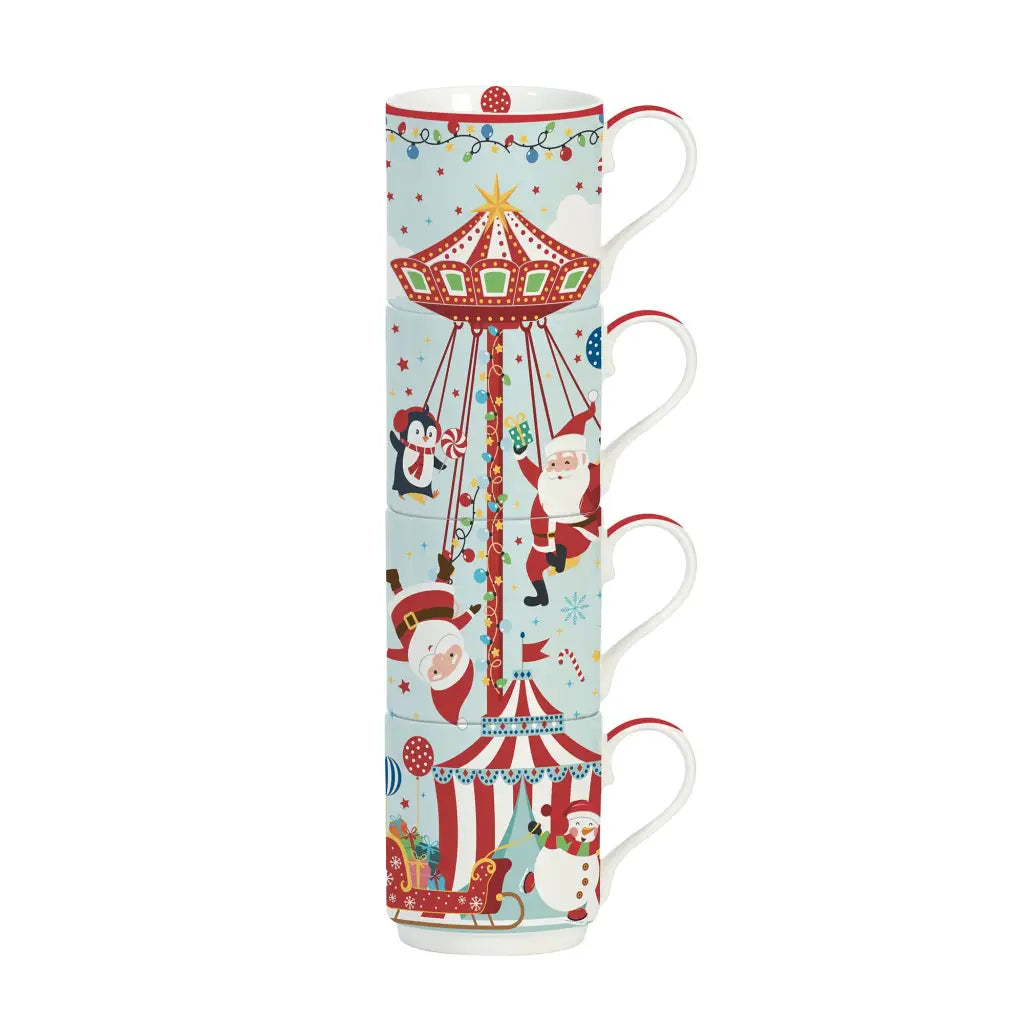 Easy life | set 4 tazze impilabili stanta's carousel | easy life ...